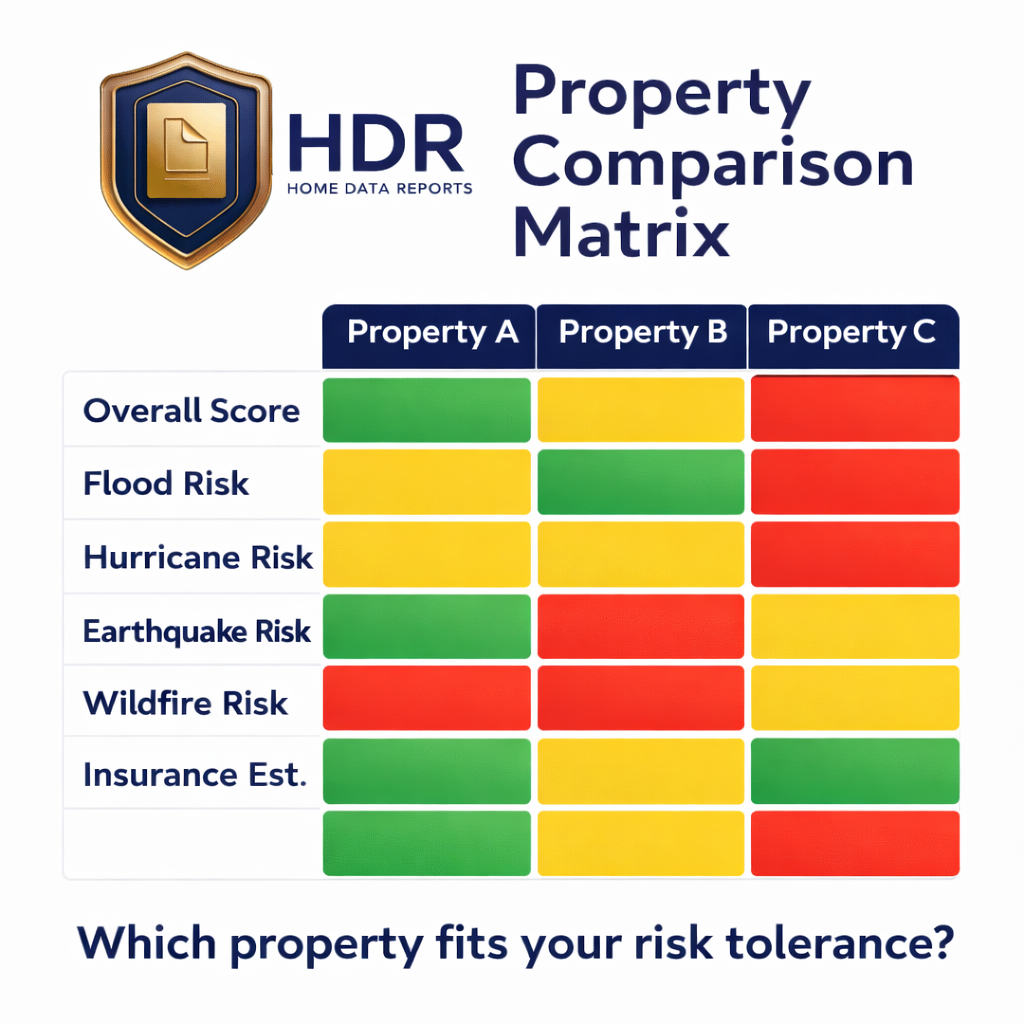 How to Compare Multiple Properties | Side-by-Side Risk Analysis ...